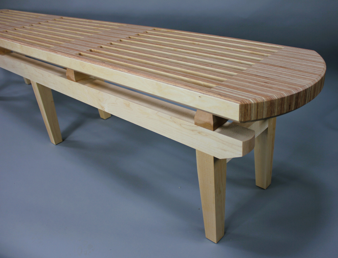 Birch Plywood and Maple Benches – Steven Hampson Designer and Maker of ...