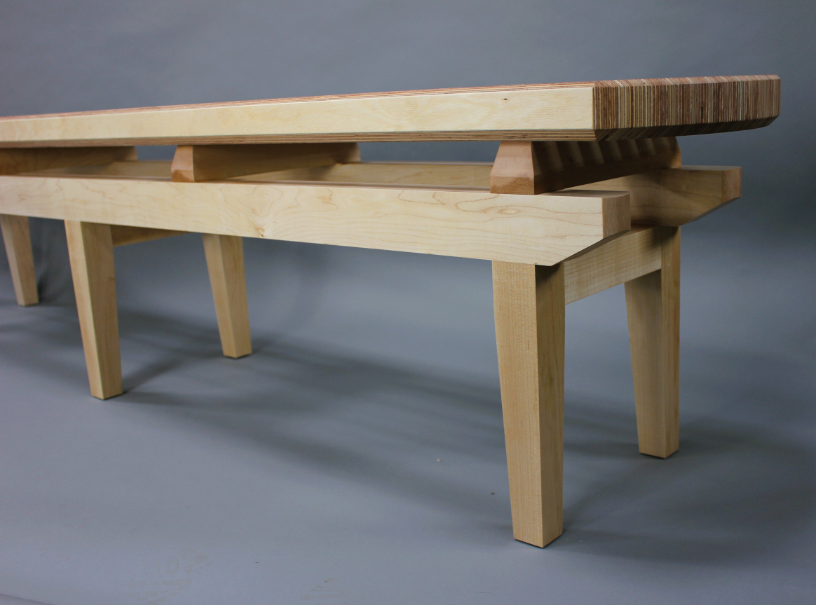 Birch Plywood and Maple Benches – Steven Hampson Designer and Maker of ...